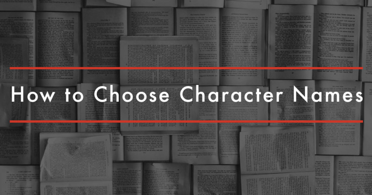 How to Choose Character Names | NY Book Editors